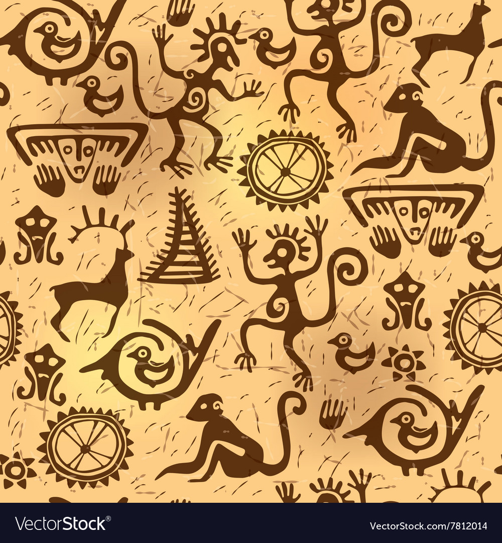 Seamless pattern ancient old Royalty Free Vector Image
