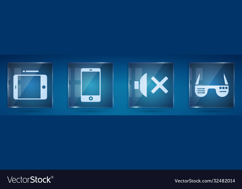 Set graphic tablet smartphone mobile phone Vector Image Set graphic tablet smartphone mobile phone Vector Image