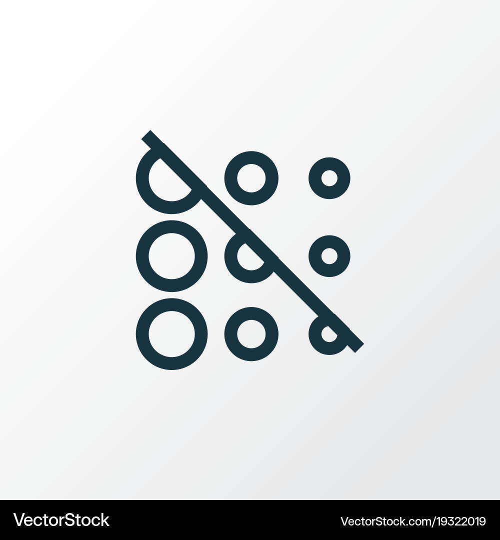 Blur off icon line symbol premium quality Vector Image