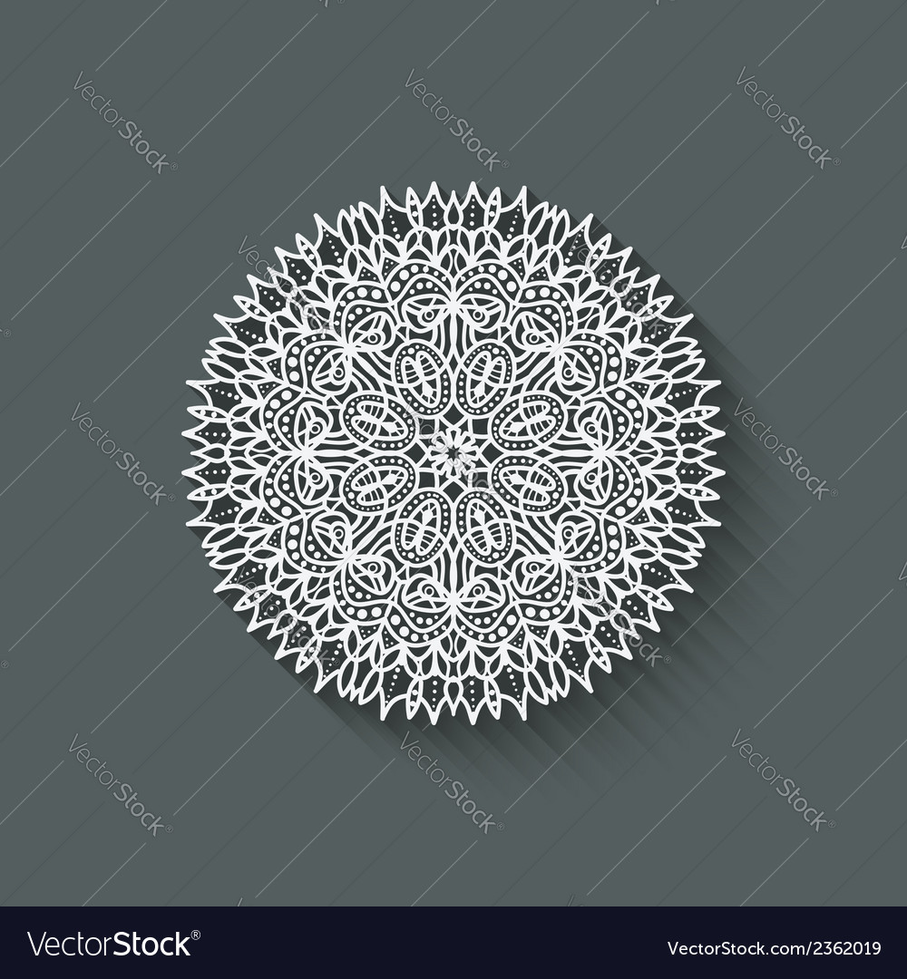 Circular pattern design element Royalty Free Vector Image