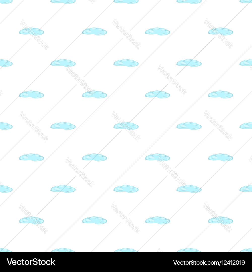 Cloud pattern cartoon style Royalty Free Vector Image