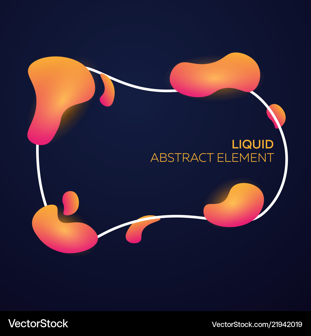Liquid colorful shapes abstract modern Royalty Free Vector