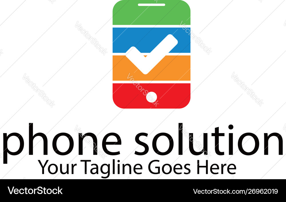 Phone solution Royalty Free Vector Image - VectorStock