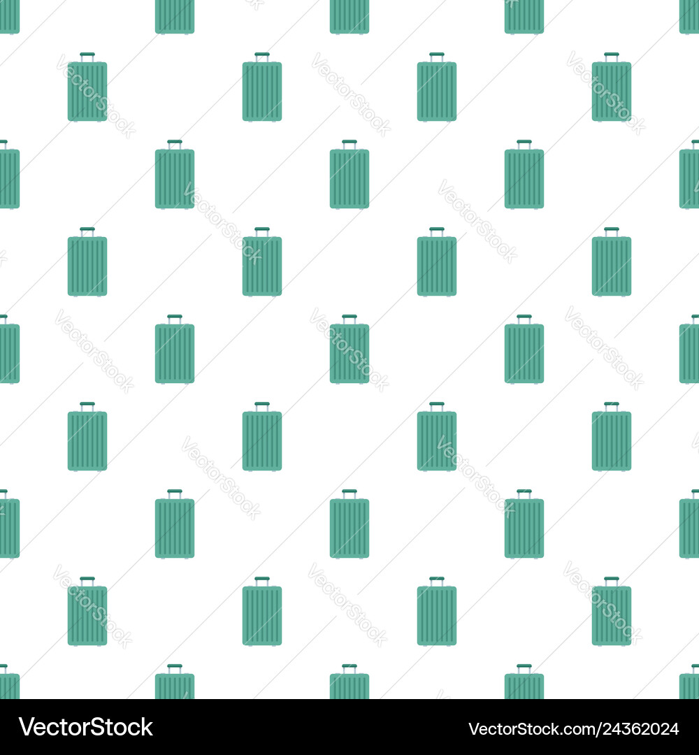 Green travel bag pattern seamless Royalty Free Vector Image