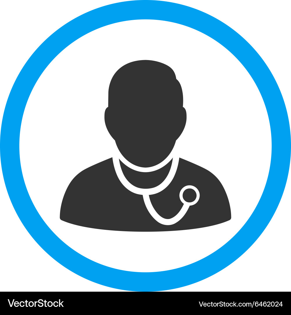 Medic rounded icon Royalty Free Vector Image - VectorStock