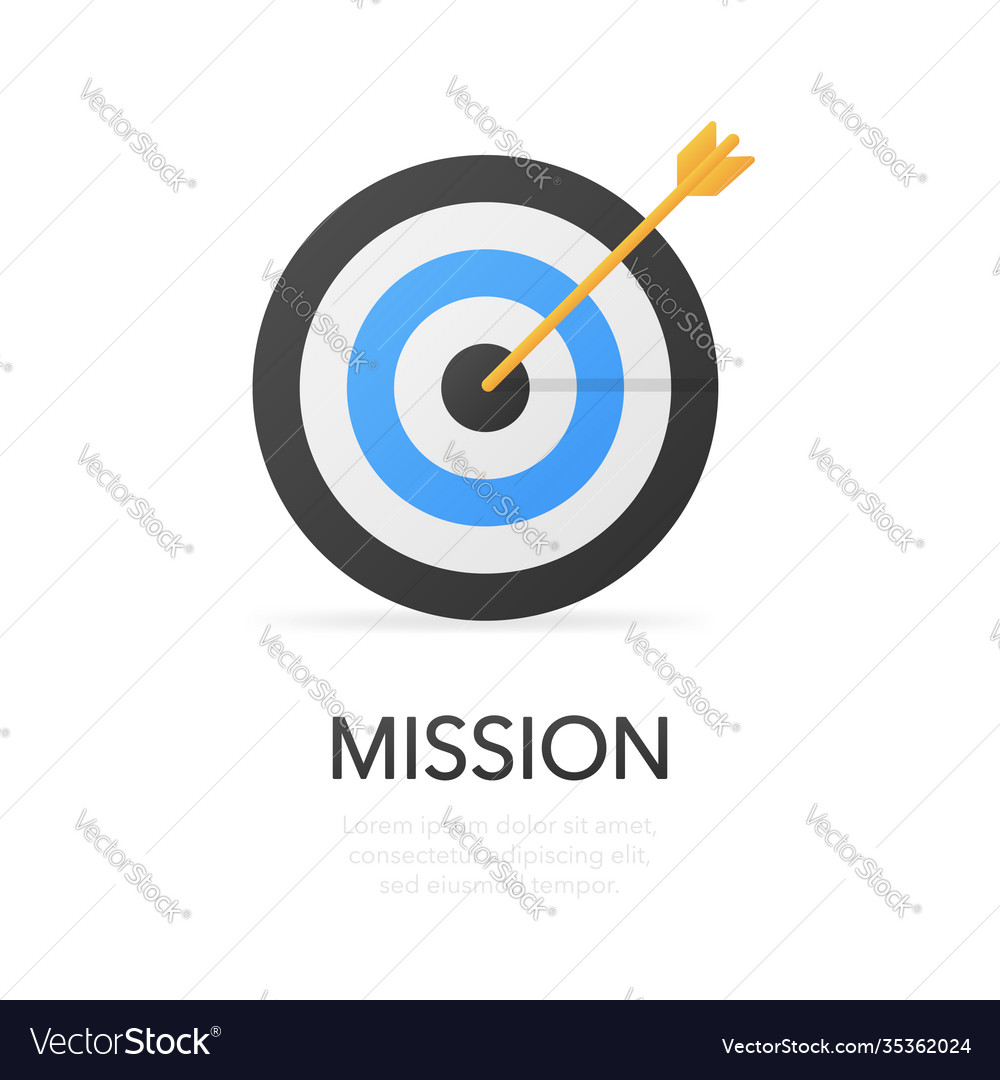 Mission modern flat design concept icon Royalty Free Vector Mission modern flat design concept icon Royalty Free Vector