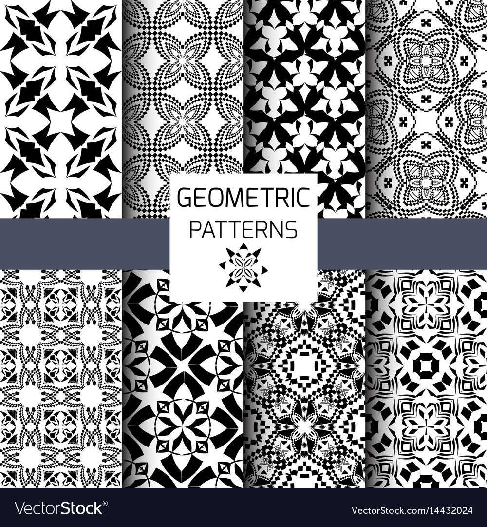 Set Of Seamless Textures Royalty Free Vector Image
