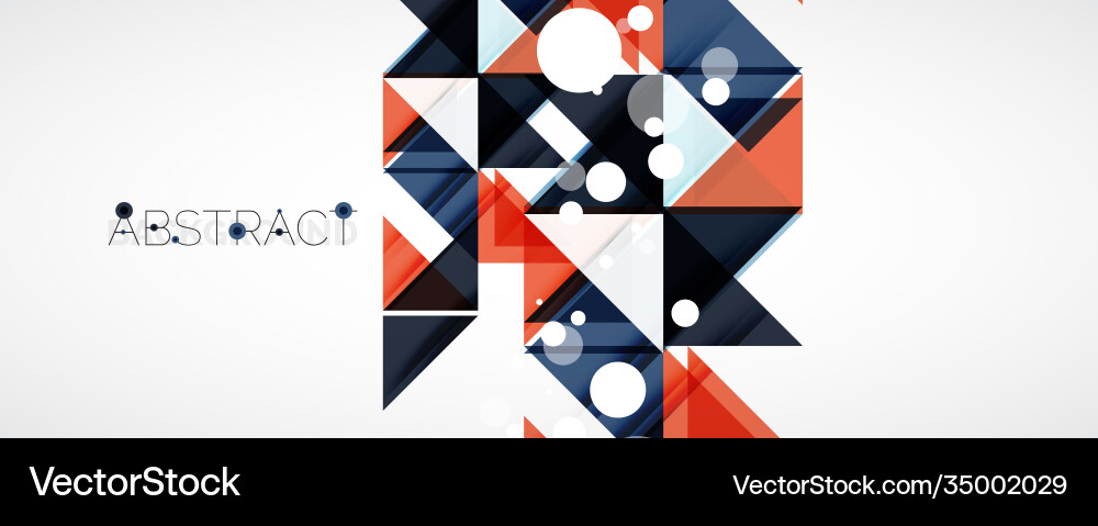 Geometric abstract background techno color Vector Image
