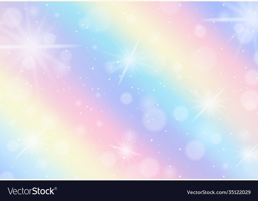 Rainbow Pastel Blurred Background Royalty Free Vector Image