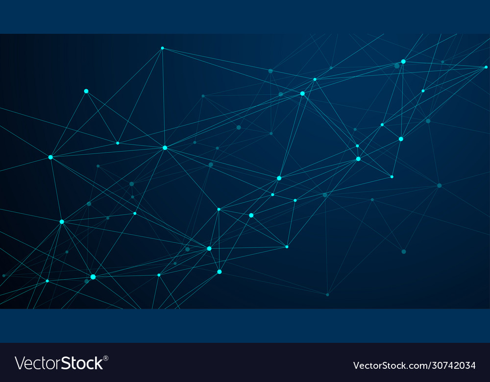 Abstract plexus background with connected lines Vector Image Abstract plexus background with connected lines Vector Image