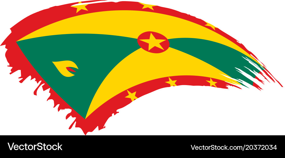 Grenada flag Royalty Free Vector Image - VectorStock