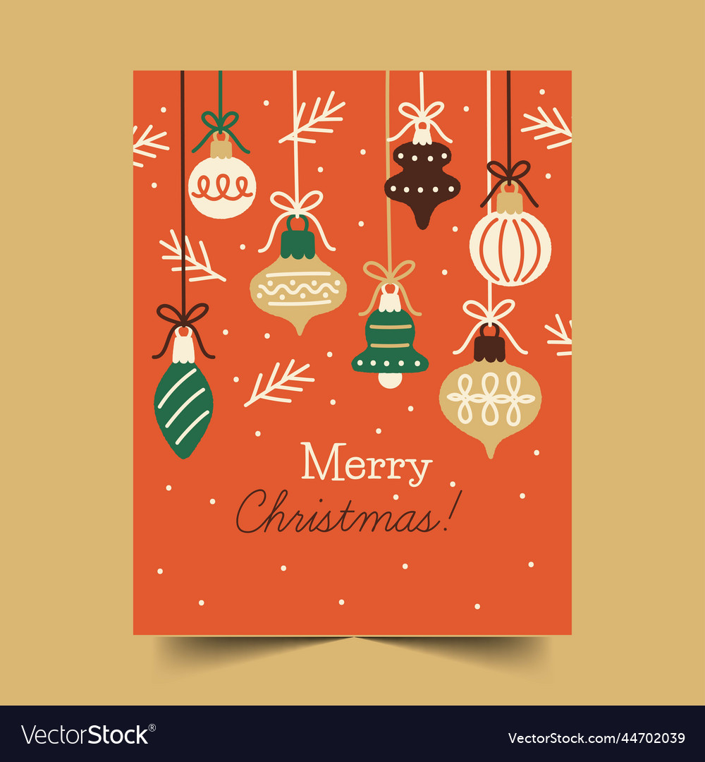 Hand drawn christmas card design Royalty Free Vector Image Hand drawn christmas card design Royalty Free Vector Image