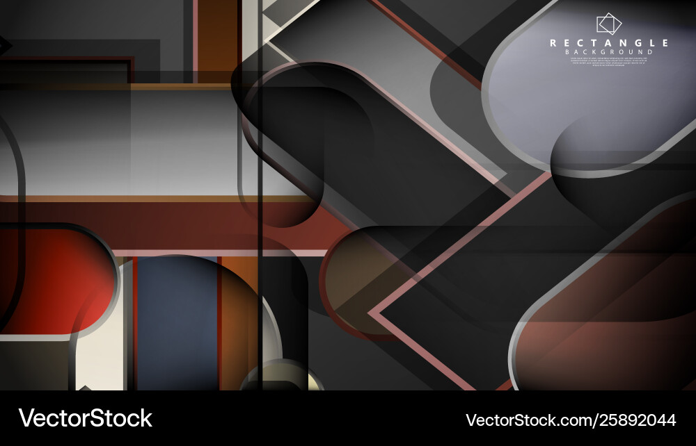 Abstract background round rectangle in brick Vector Image