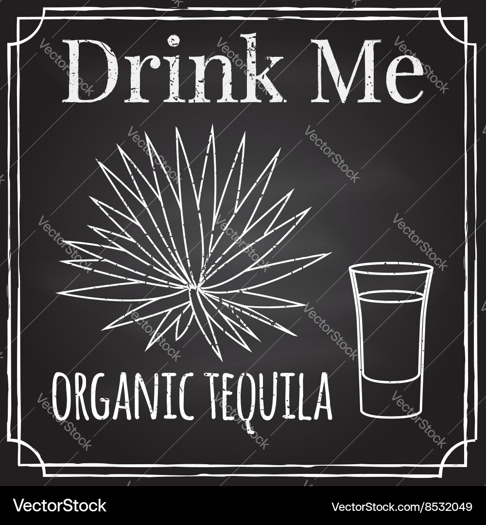 Drink me elements on the theme of restaurant b Vector Image