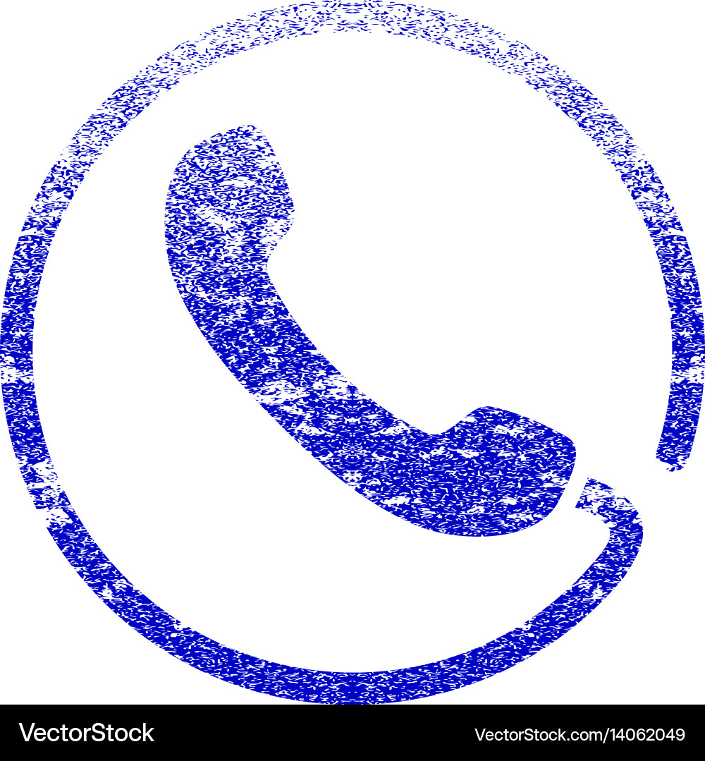 Phone grunge textured icon Royalty Free Vector Image