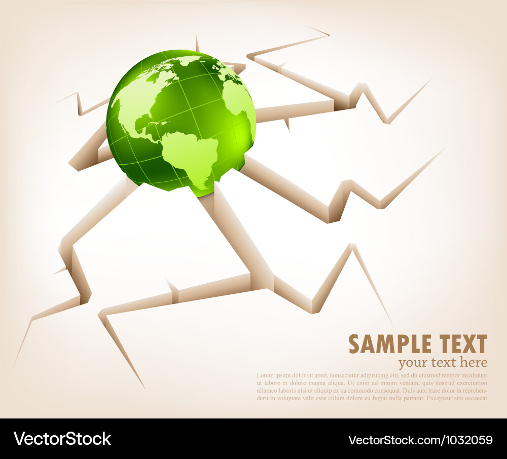 Background with globe Royalty Free Vector Image