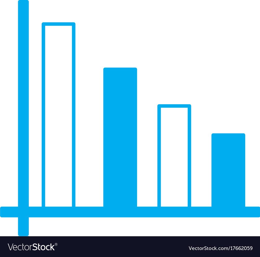 Bars stats graph Royalty Free Vector Image - VectorStock