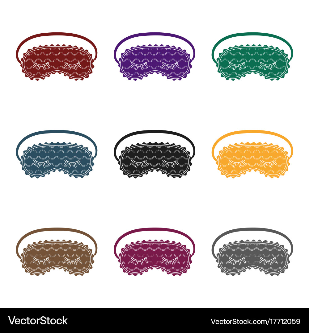 Blindfolds icon in black style isolated on white Vector Image