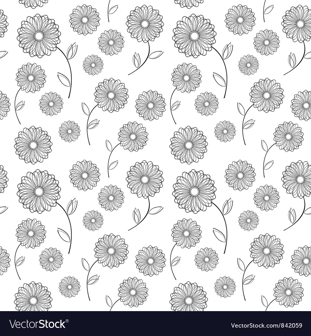 Vintage floral seamless Royalty Free Vector Image