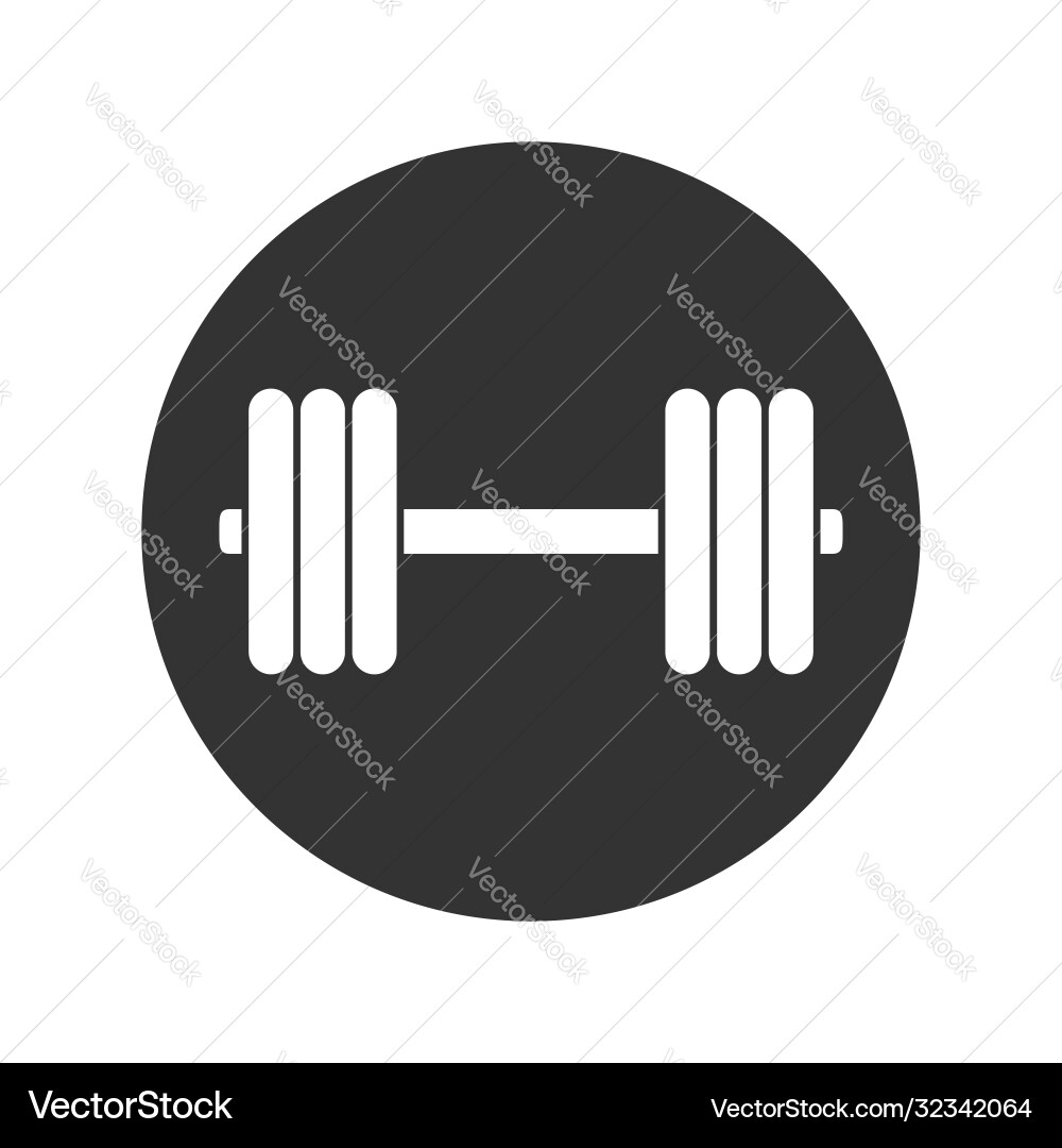 Dumbbell icon Royalty Free Vector Image - VectorStock