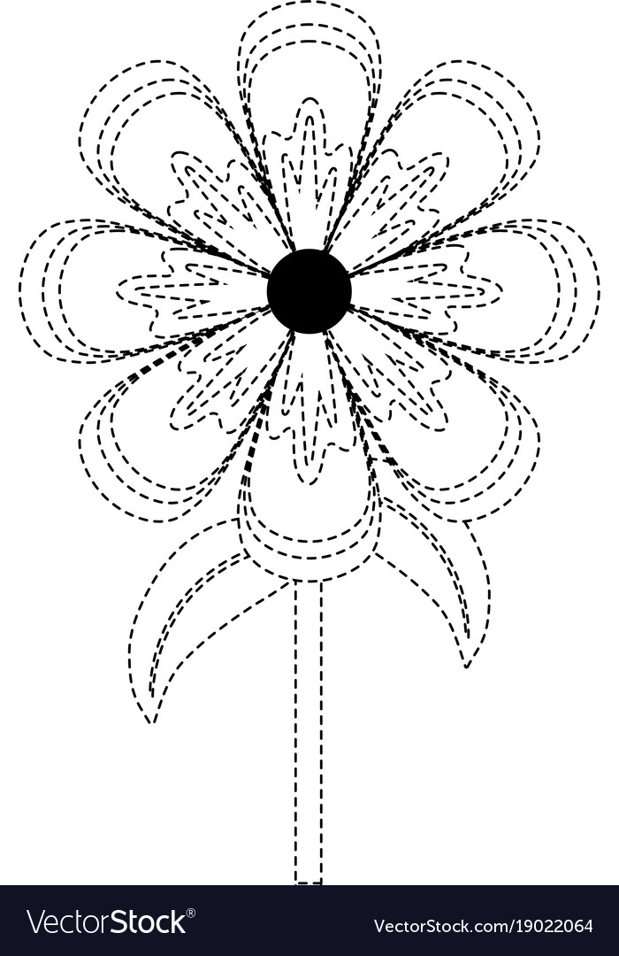 Flower stem Royalty Free Vector Image - VectorStock