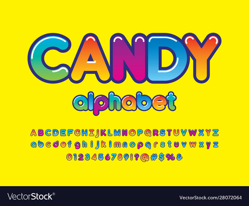 Fun Font Royalty Free Vector Image VectorStock