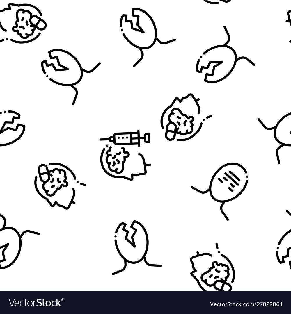 Headache seamless pattern Royalty Free Vector Image