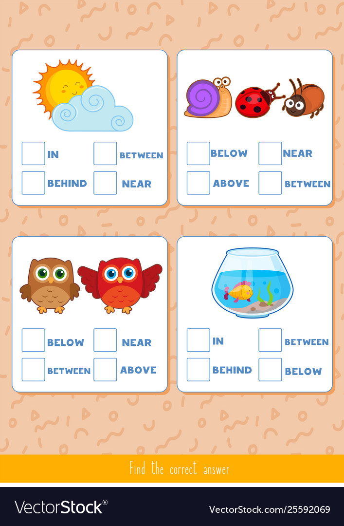 Find correct answer Royalty Free Vector Image - VectorStock