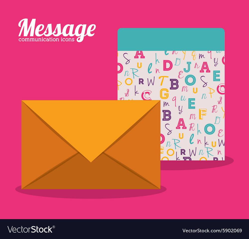 Message design Royalty Free Vector Image - VectorStock