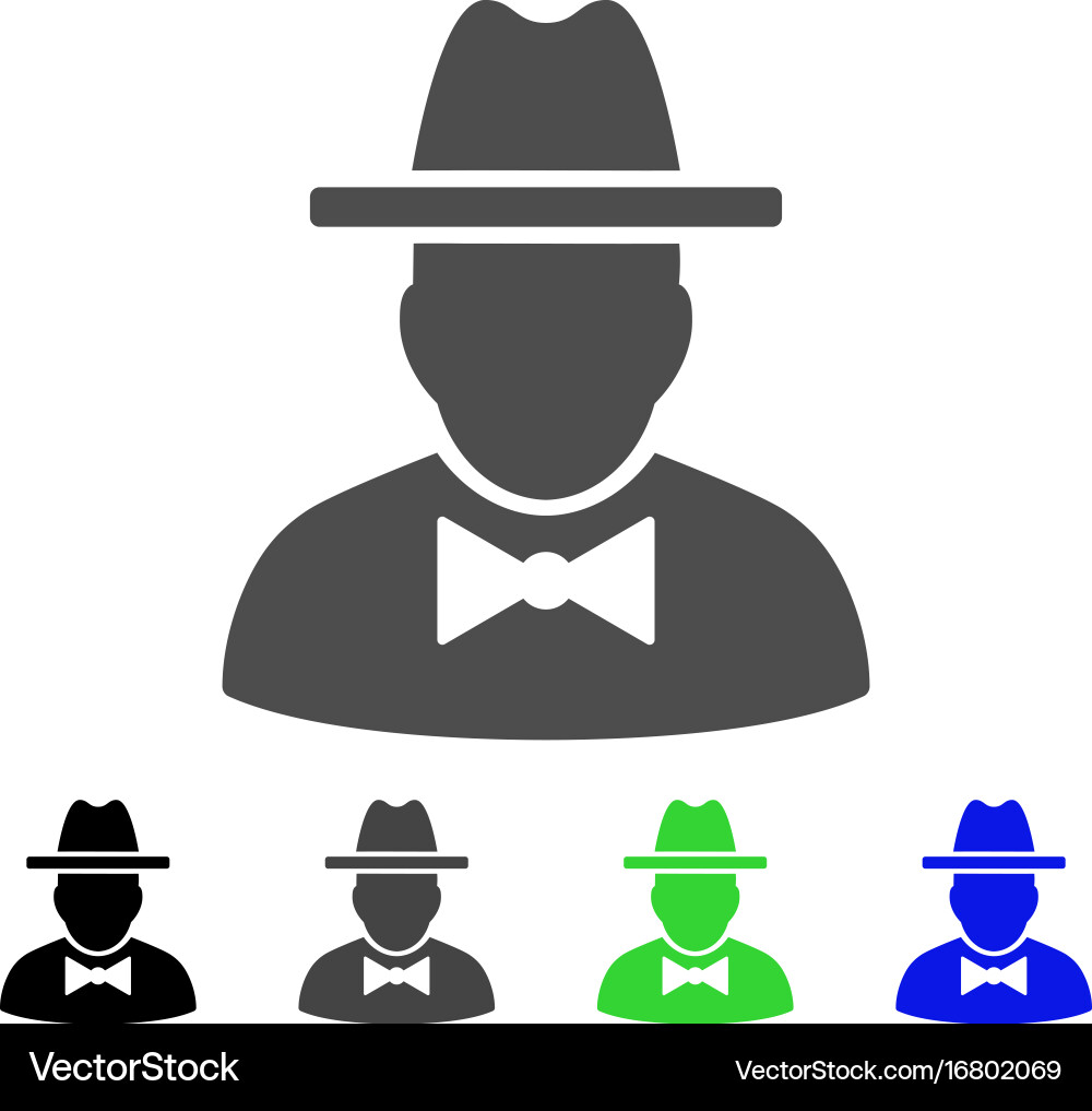 Spy flat icon Royalty Free Vector Image - VectorStock