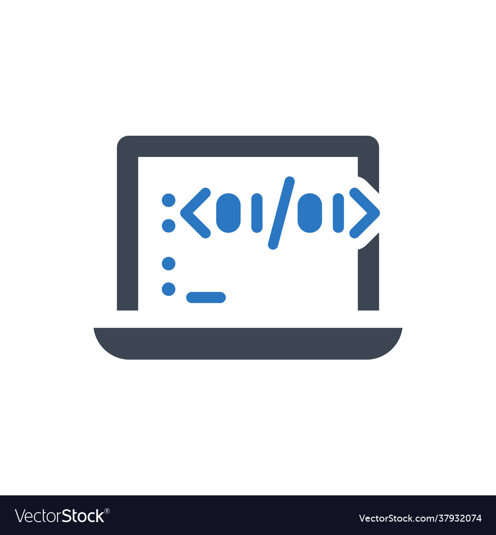 Coding icon Royalty Free Vector Image - VectorStock