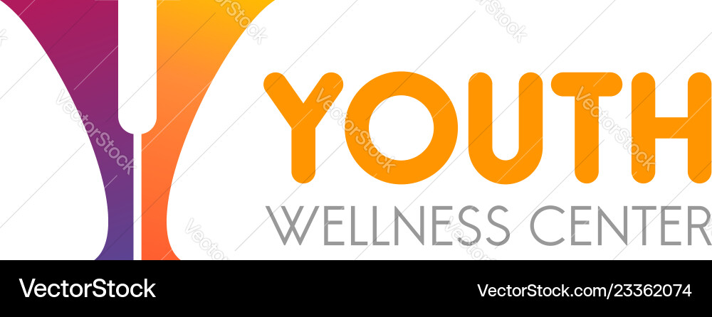 Icon for wellness center youth Royalty Free Vector Image