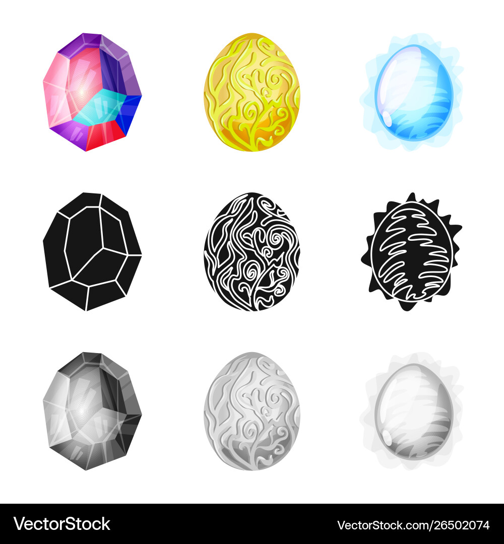 Isolated object animal and prehistoric symbol Vector Image