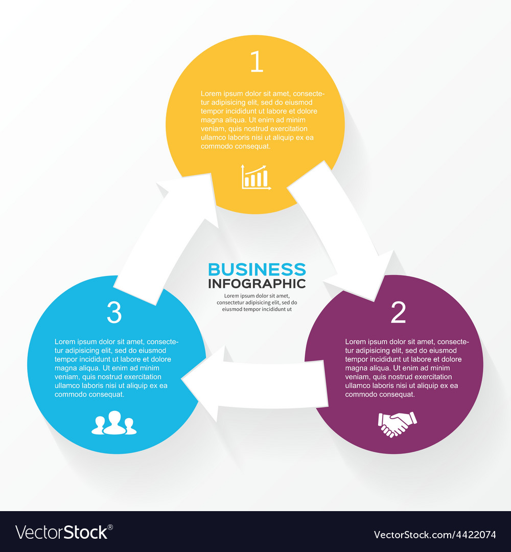 Triangle infographic template for cycle Royalty Free Vector Triangle infographic template for cycle Royalty Free Vector