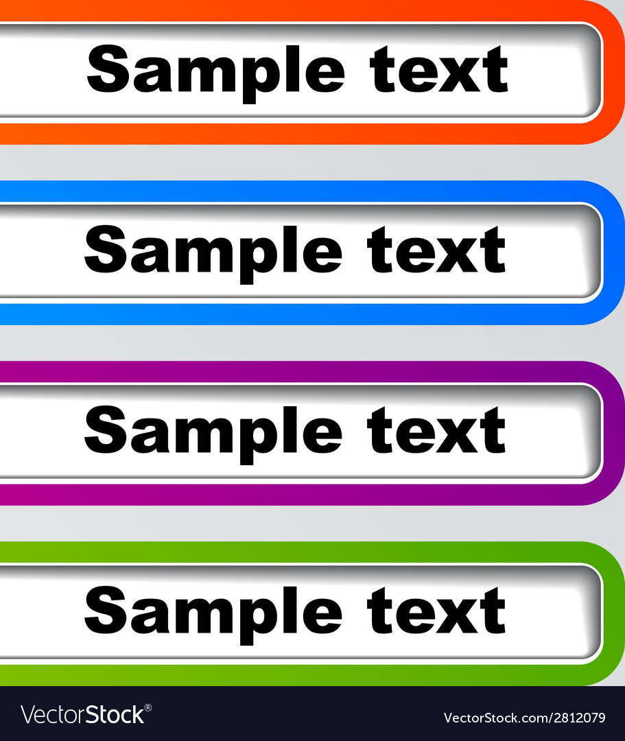 Menu item design elements Royalty Free Vector Image