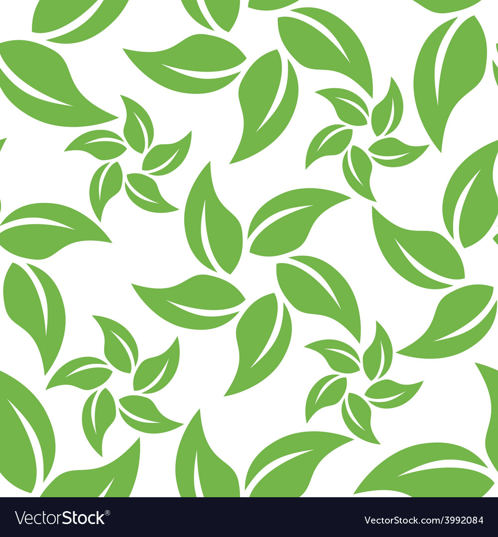 Abstract leaf pattern Royalty Free Vector Image