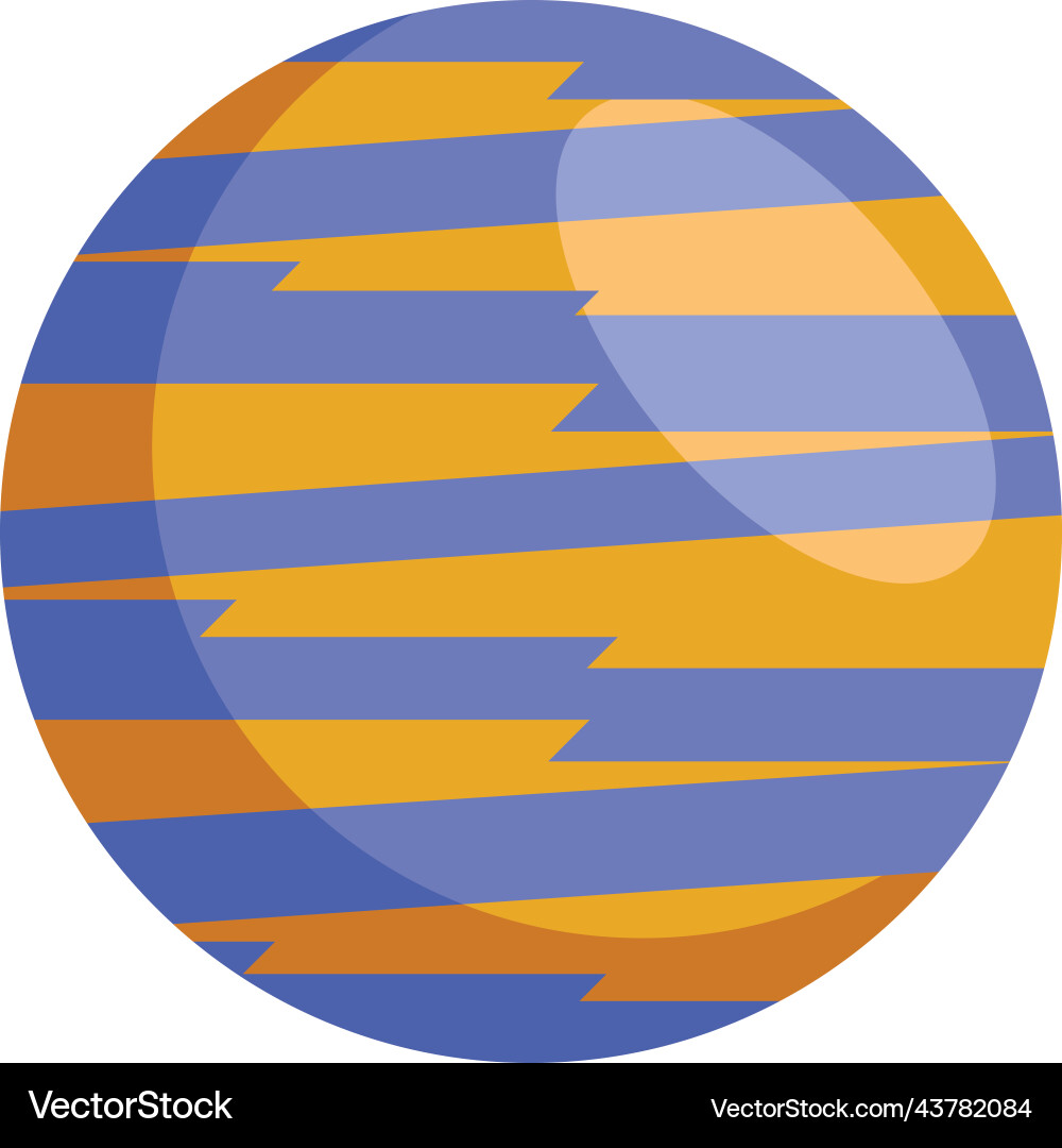 Purple planet space outer Royalty Free Vector Image