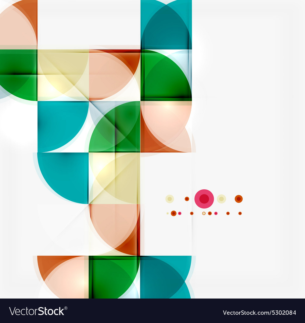 Semicircle triangle pattern Royalty Free Vector Image