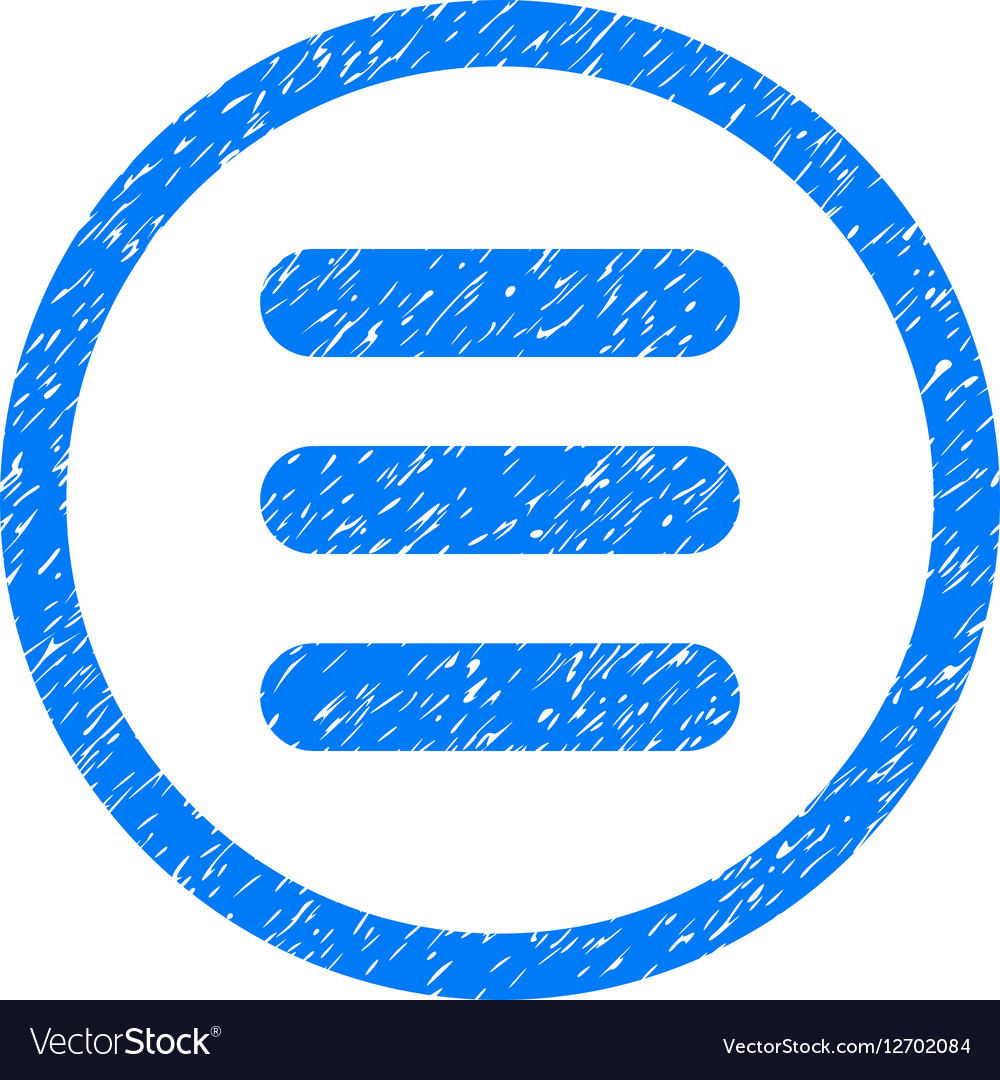 Stack rounded icon rubber stamp Royalty Free Vector Image