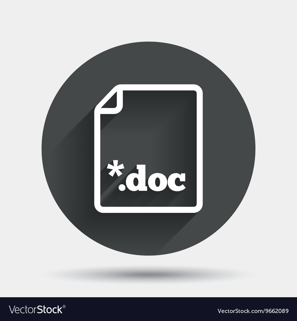 File document icon download doc button Royalty Free Vector