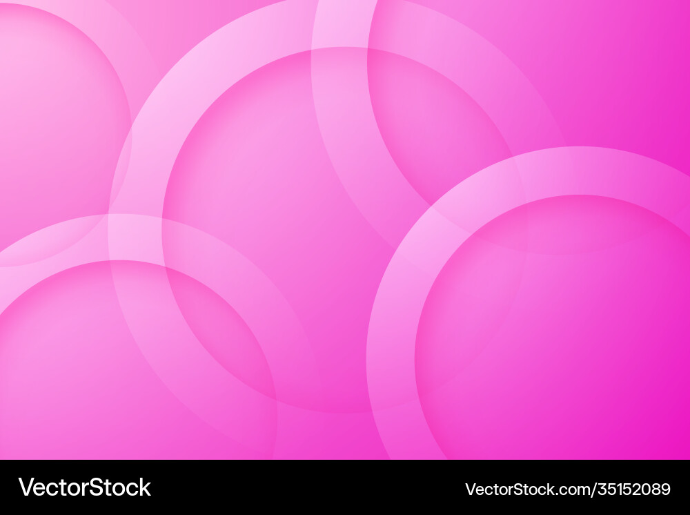 Modern pink backgrounds abstract 3d circle Vector Image