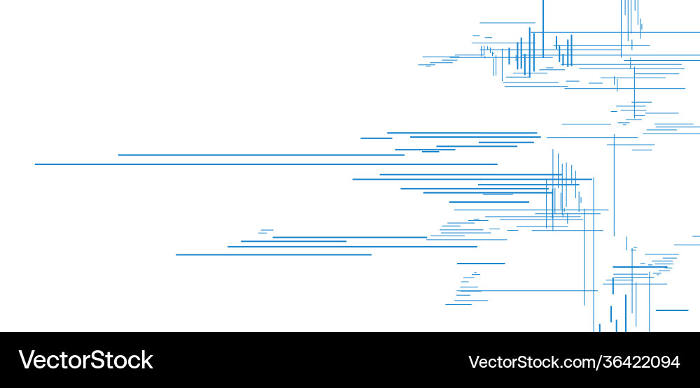 Abstract blues lines design on white Royalty Free Vector