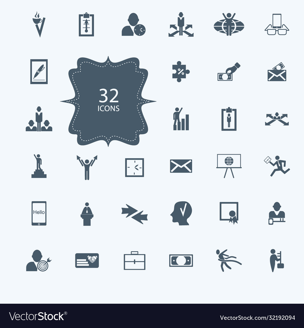 Assembly in flat style icons theme business Vector Image