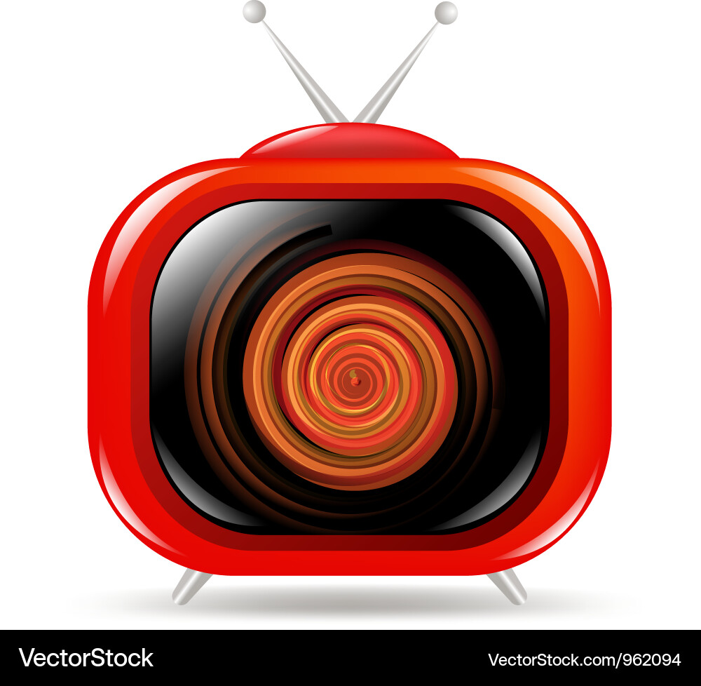 Retro tv Royalty Free Vector Image - VectorStock
