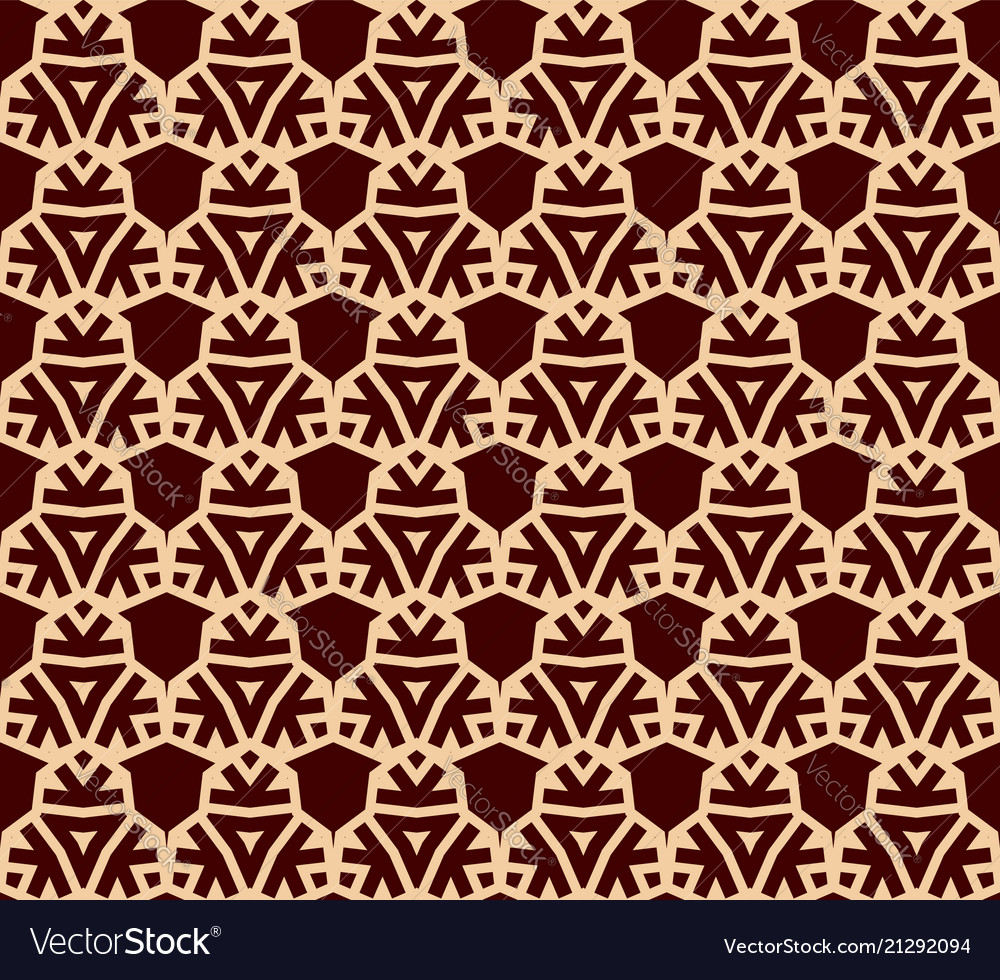 Seamless linear pattern with elegant curved lines Vector Image