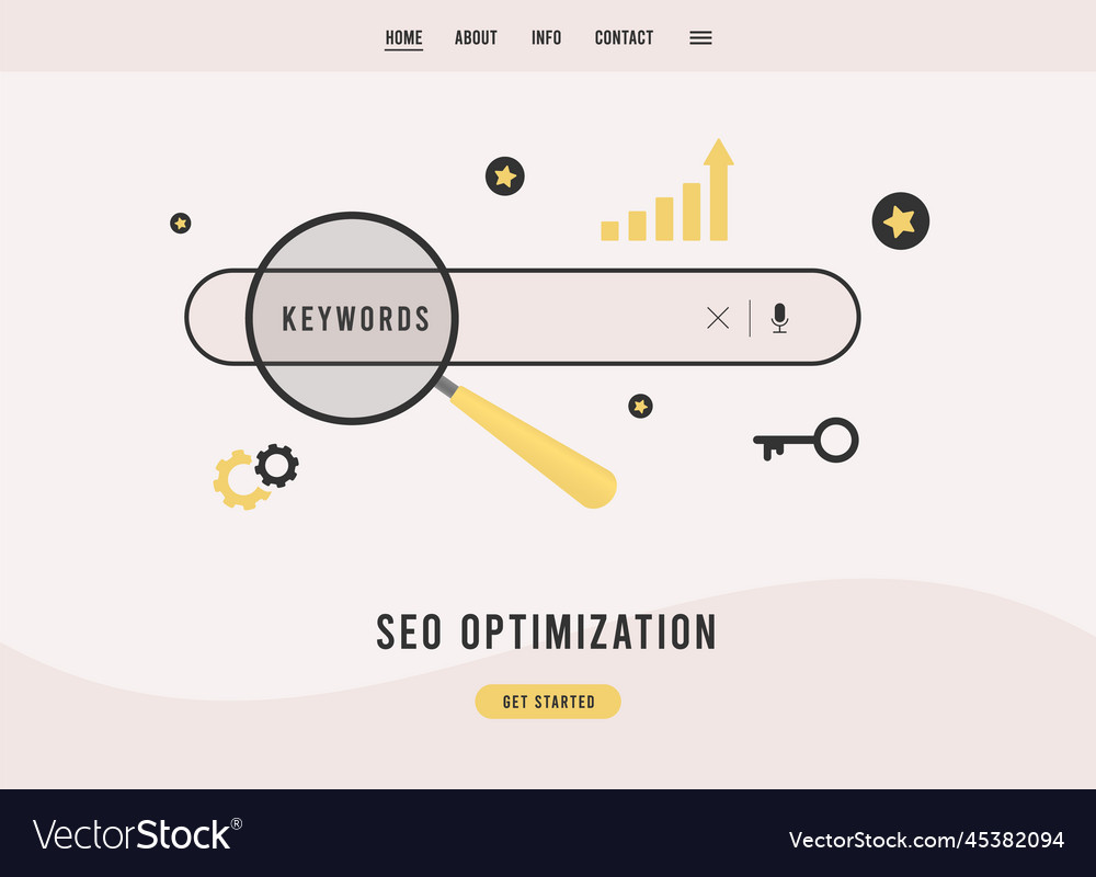 Seo optimization concept search engine Royalty Free Vector Seo optimization concept search engine Royalty Free Vector