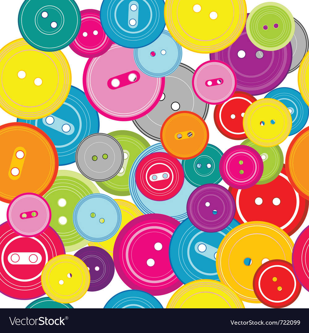 Buttons pattern Royalty Free Vector Image - VectorStock