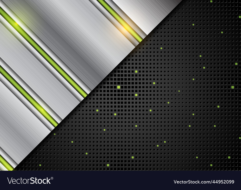 Hi-tech abstract silver metallic background Vector Image Hi-tech abstract silver metallic background Vector Image