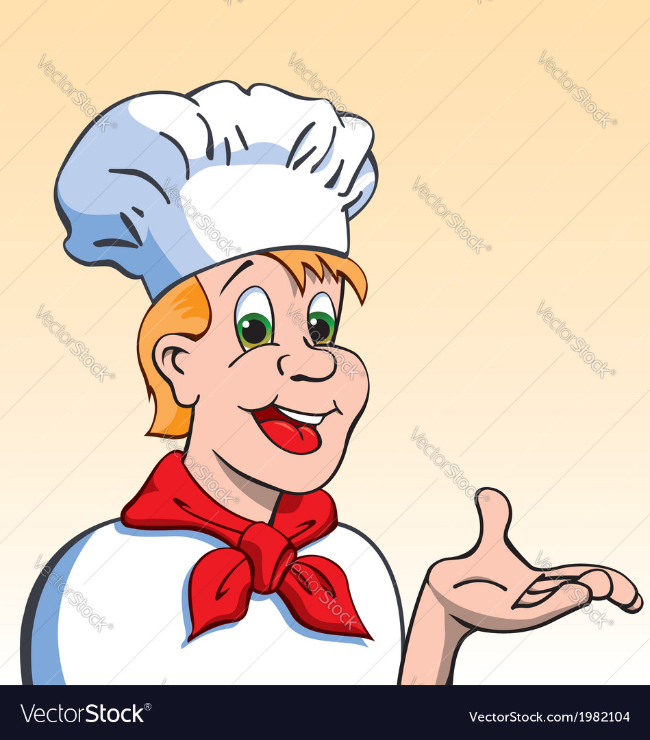 Chef or baker Royalty Free Vector Image - VectorStock