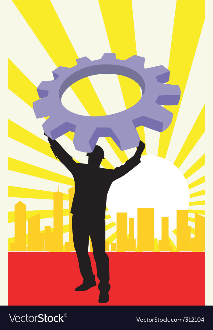 Machine wheel Royalty Free Vector Image - VectorStock